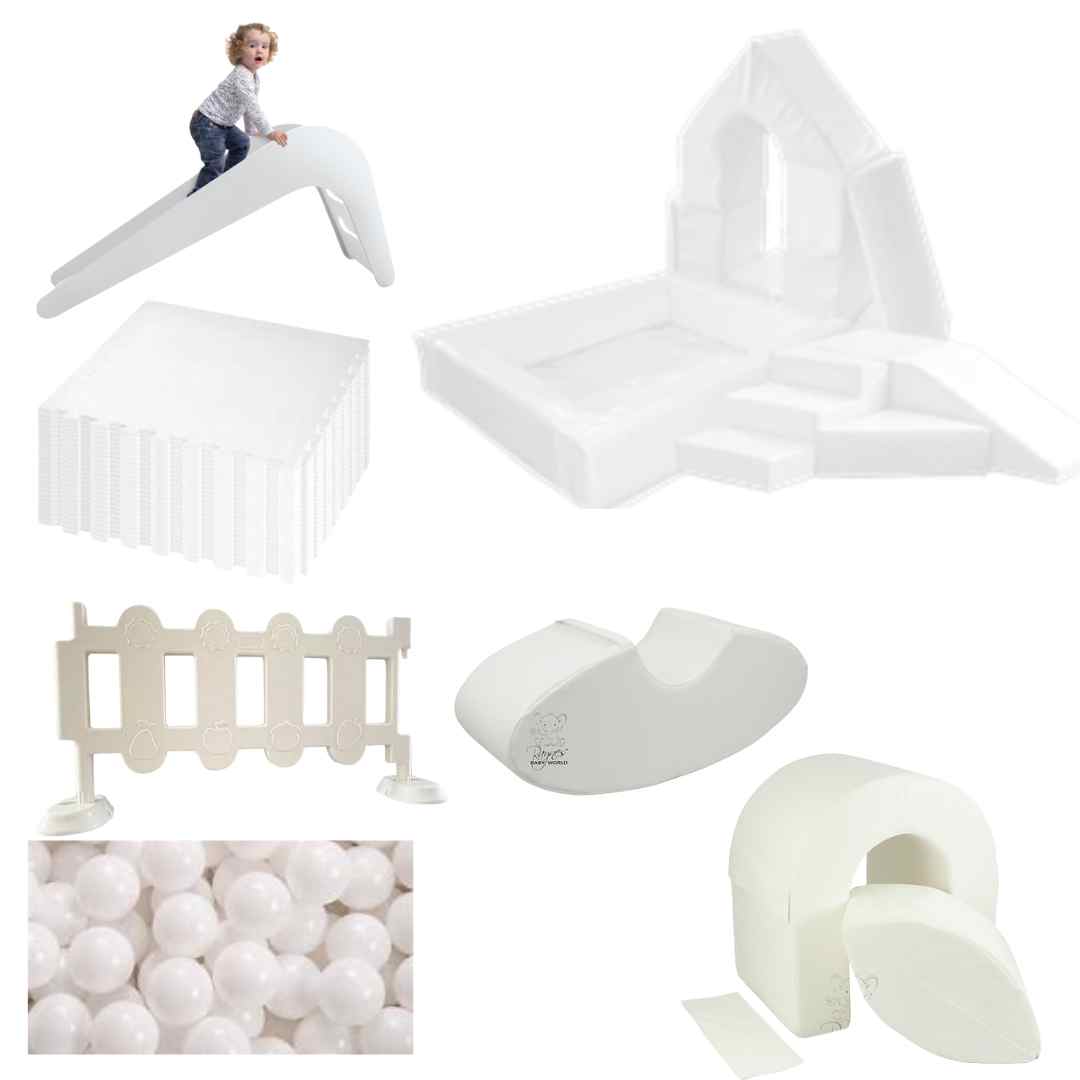 WHITE SOFT PLAY SET – littlepartyhireuk