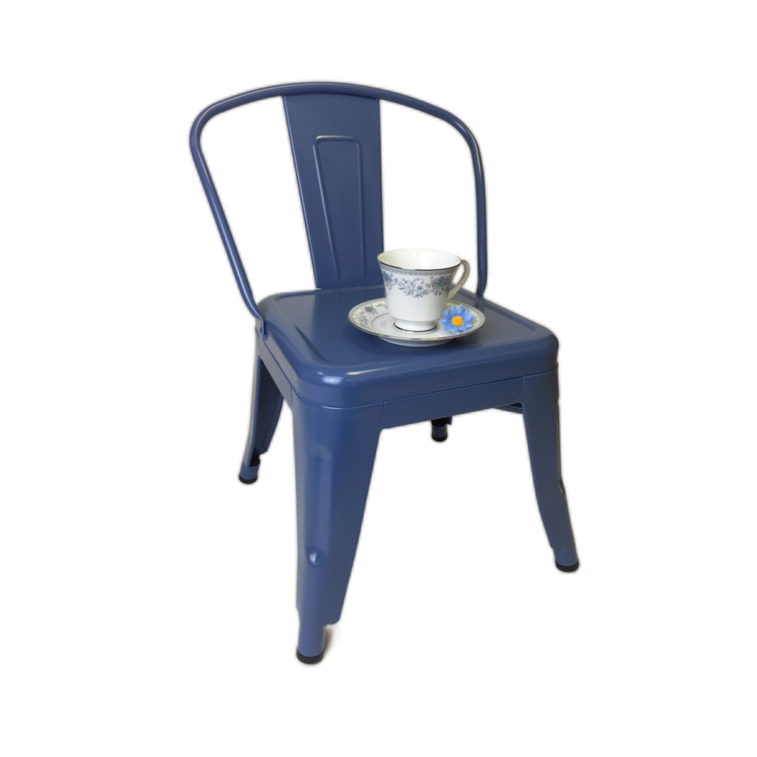 BLUE METAL TOLIX CHILD CHAIR – littlepartyhireuk